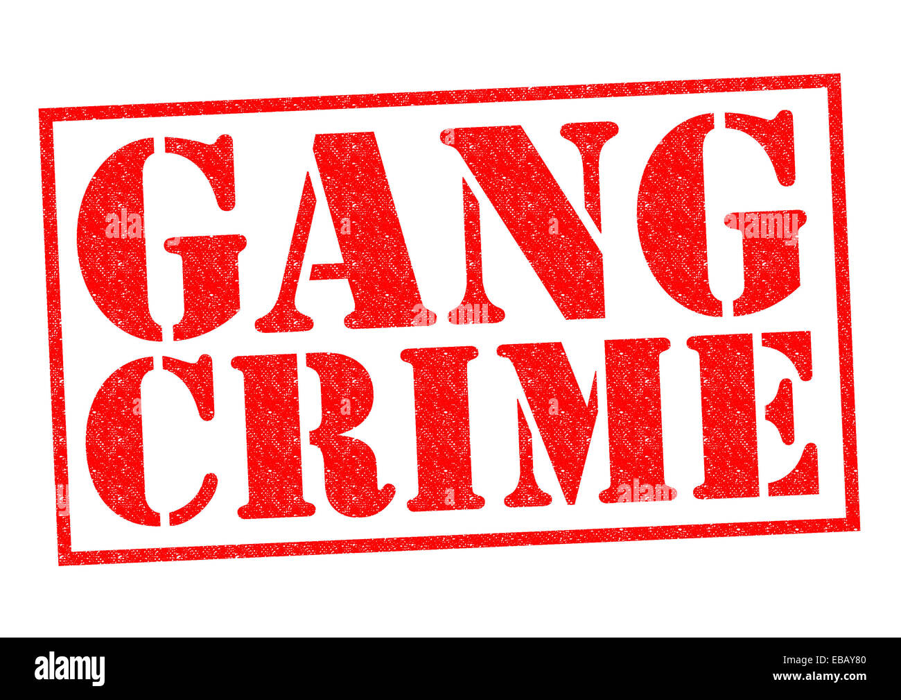 GANG CRIME red Rubber Stamp over a white background Stock Photo - Alamy
