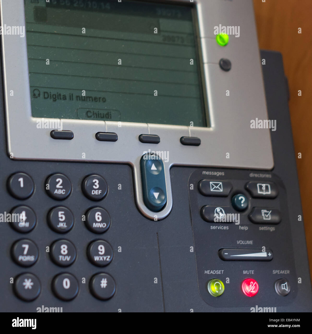 a phone in the office with dial buttons Stock Photo - Alamy