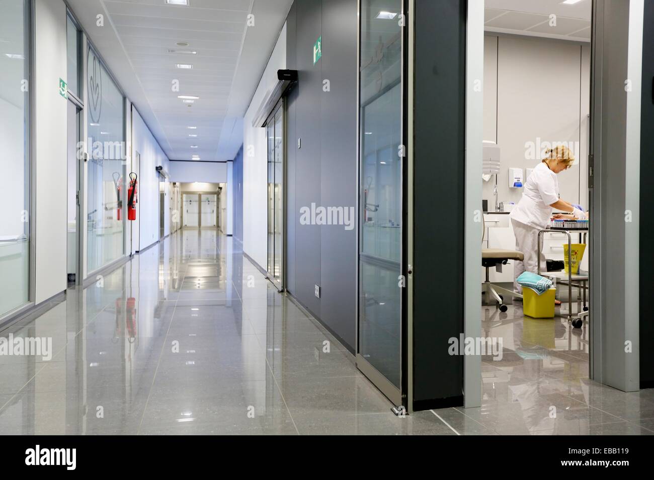 adult Basque Country blood cancer case center color image corridor ...