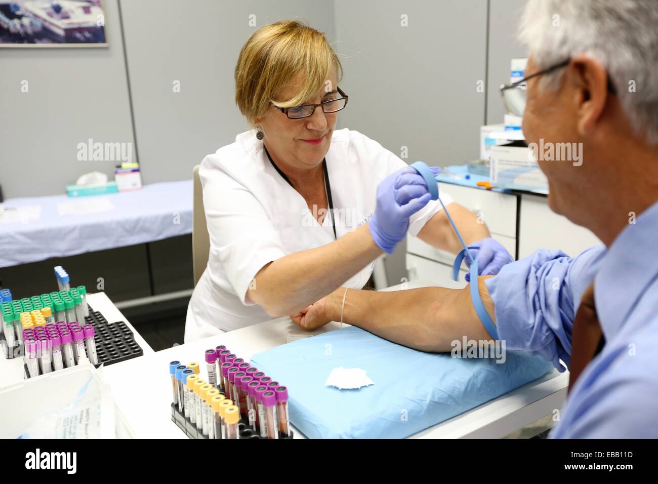 adult analysis Basque Country blood cancer case center color image ...