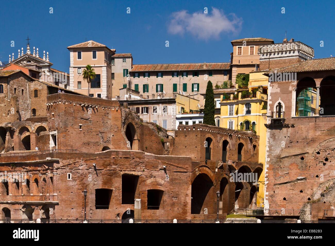 Archaeological restoration of the Roman Forum in Rome, Italy Stock ...