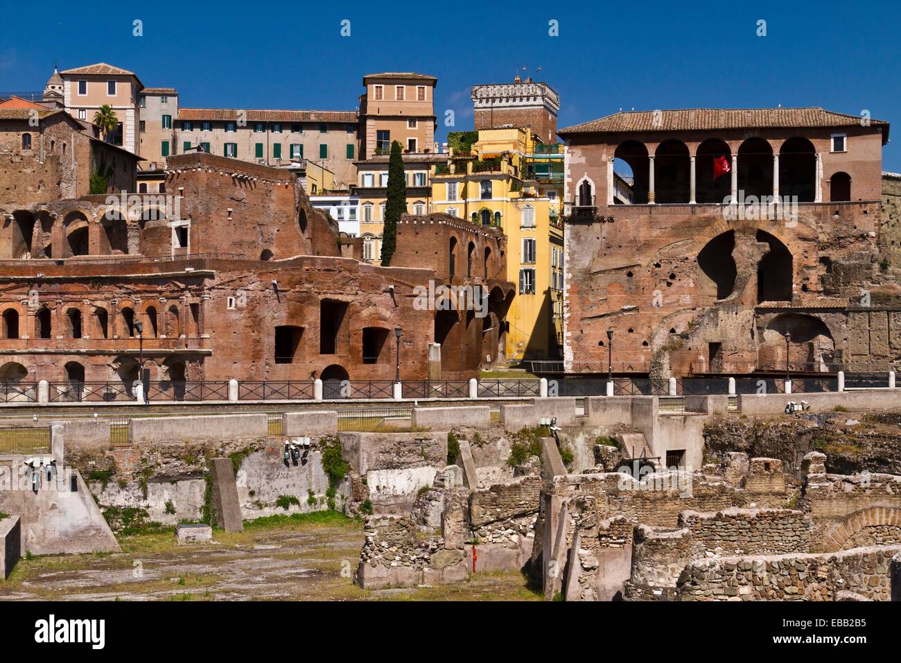 Archaeological restoration of the Roman Forum in Rome, Italy Stock ...