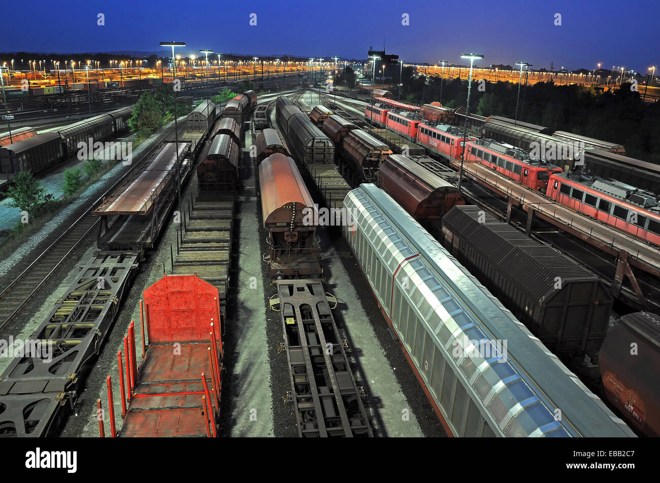 Maschen Marshalling Yard, Maschen, Lower Saxony, Germany Stock Photo ...