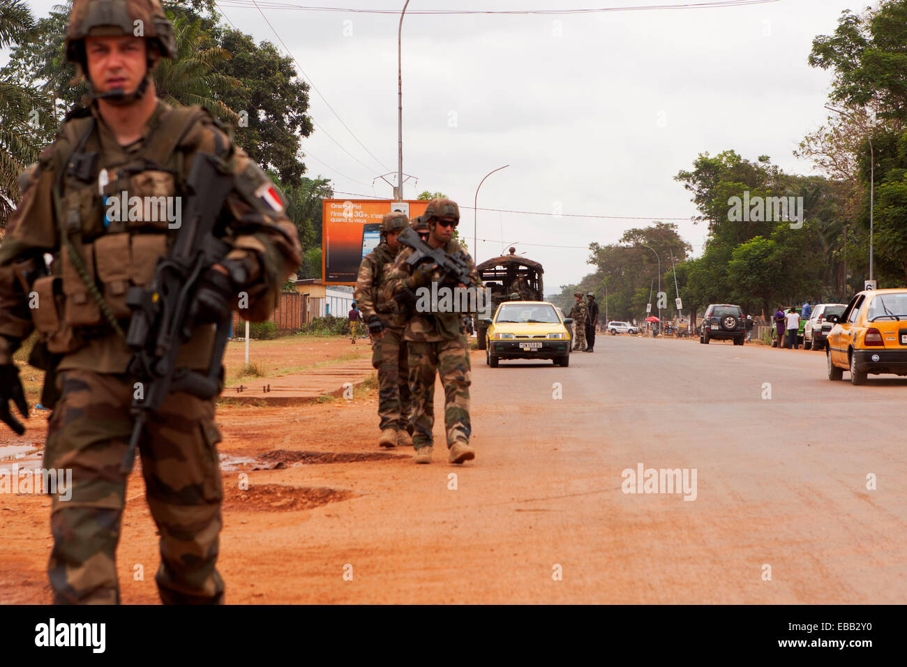 Central african troops hi-res stock photography and images - Alamy