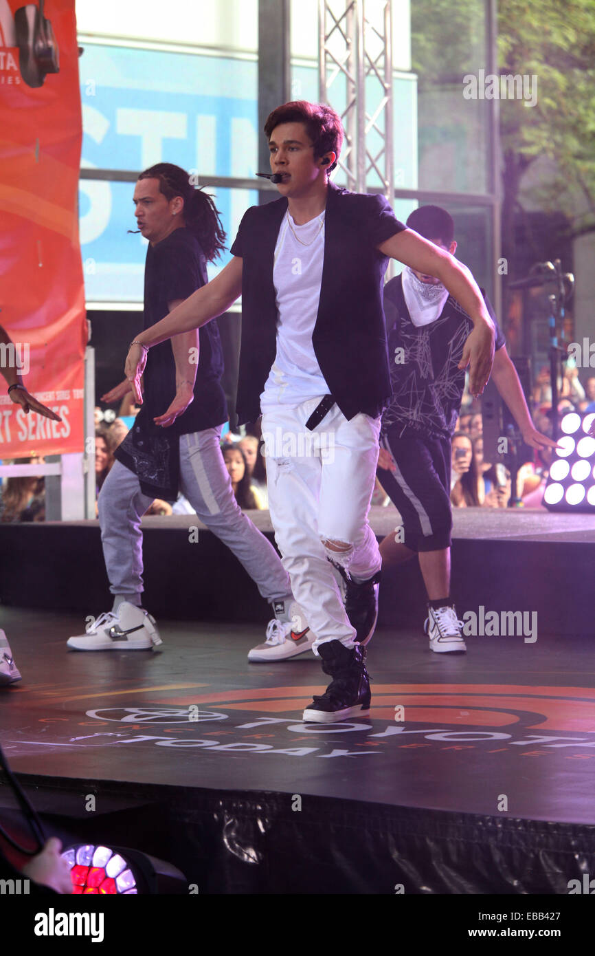 Austin Mahone performing live as part of NBC's Toyota Concert Series ...