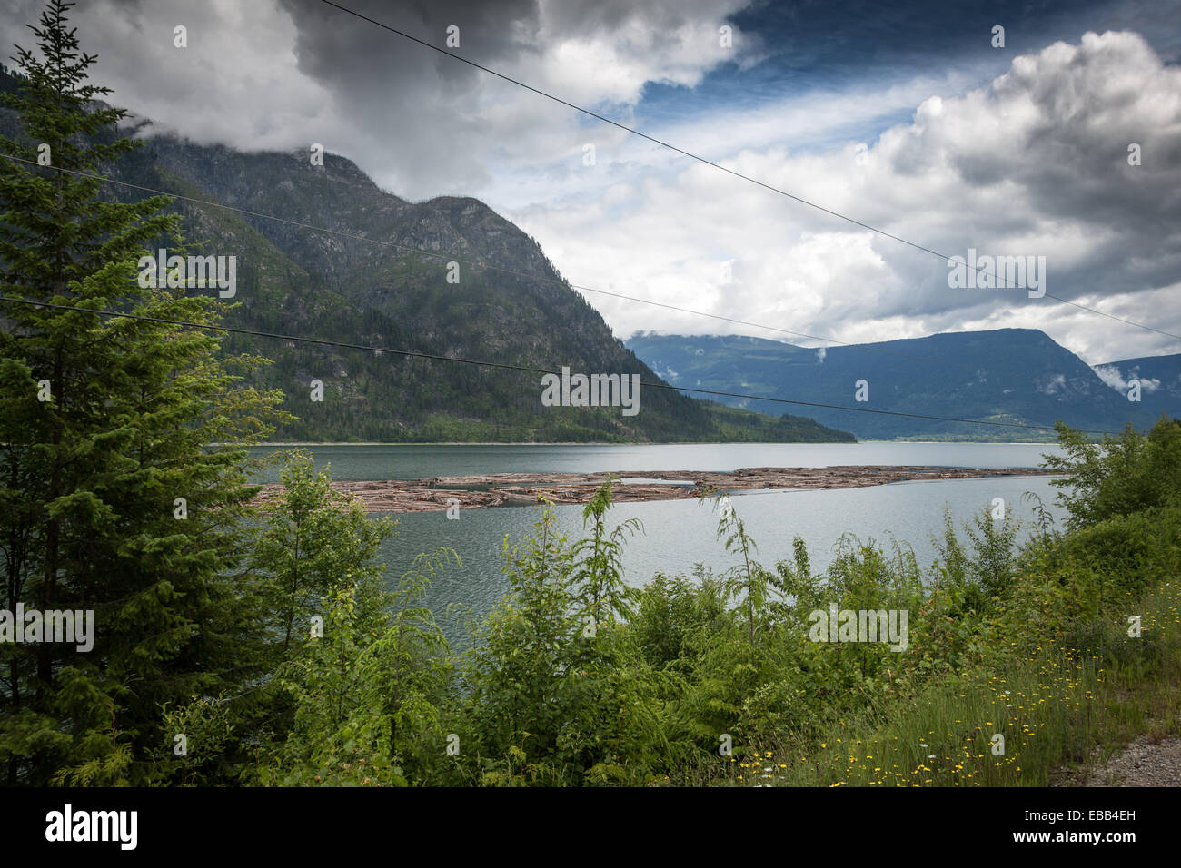 Logging on the Upper Arrow Lake, British Columbia, Canada, North ...