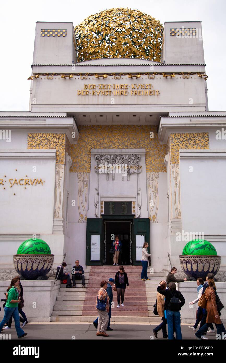Secession building detail in Vienna, Austria Stock Photo - Alamy