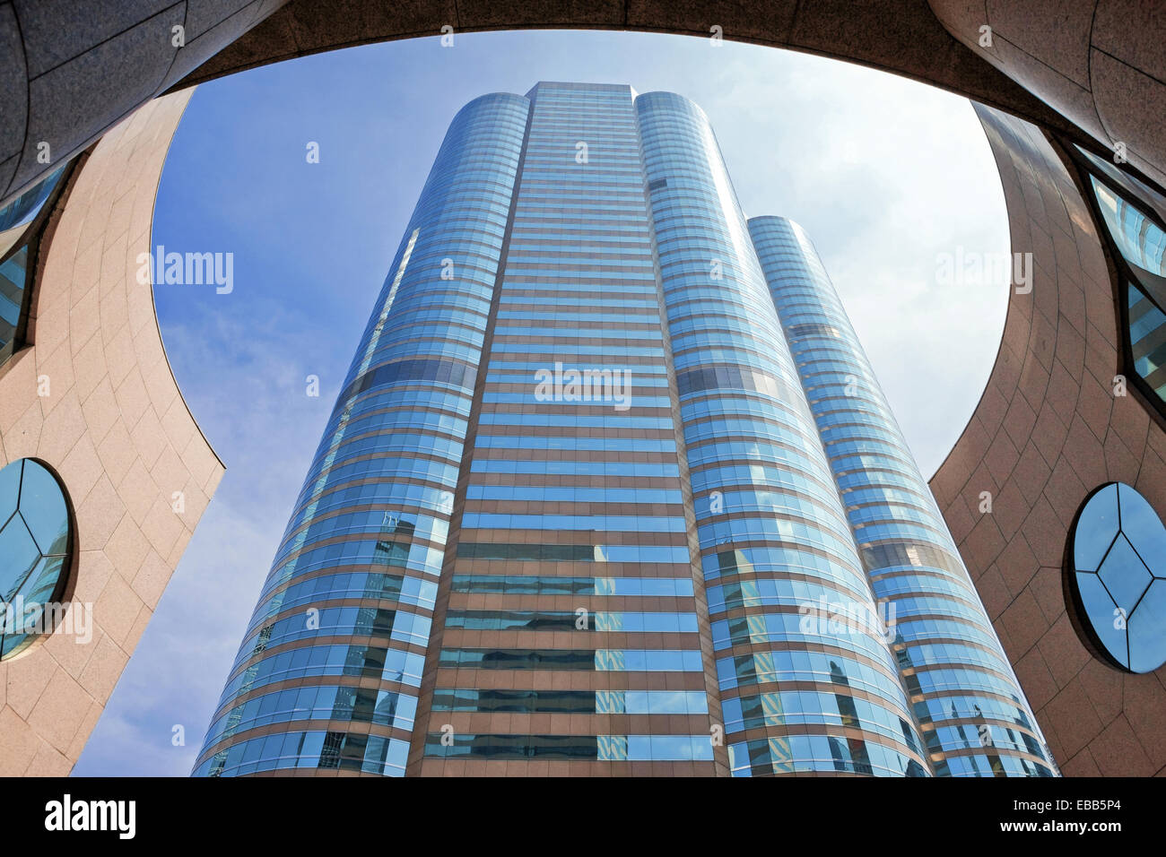 Hong Kong, the buildings of Exchange Square in the new city center ...
