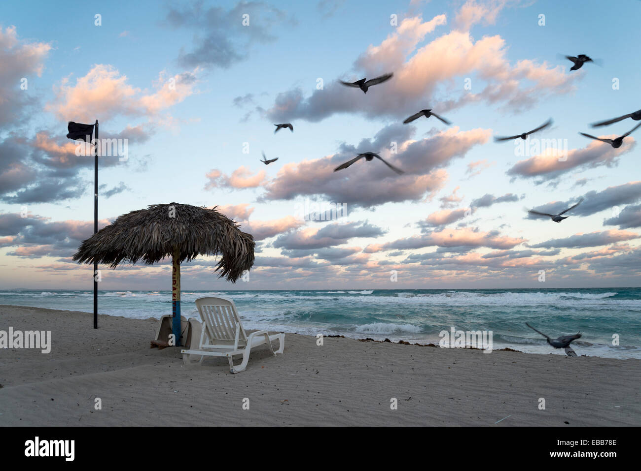 A windy morning at the beach of Varadero Stock Photo - Alamy