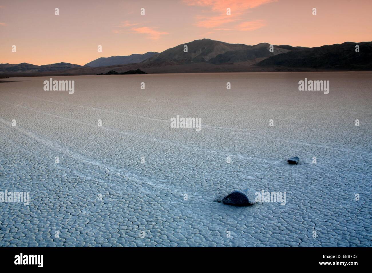 Death Valley, Moving Rocks, California, USA Stock Photo - Alamy