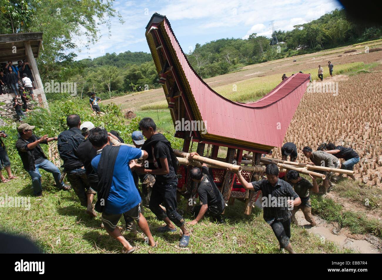 traditional funeral ceremony in Tana toraja, sulawesi,indonesia Stock ...