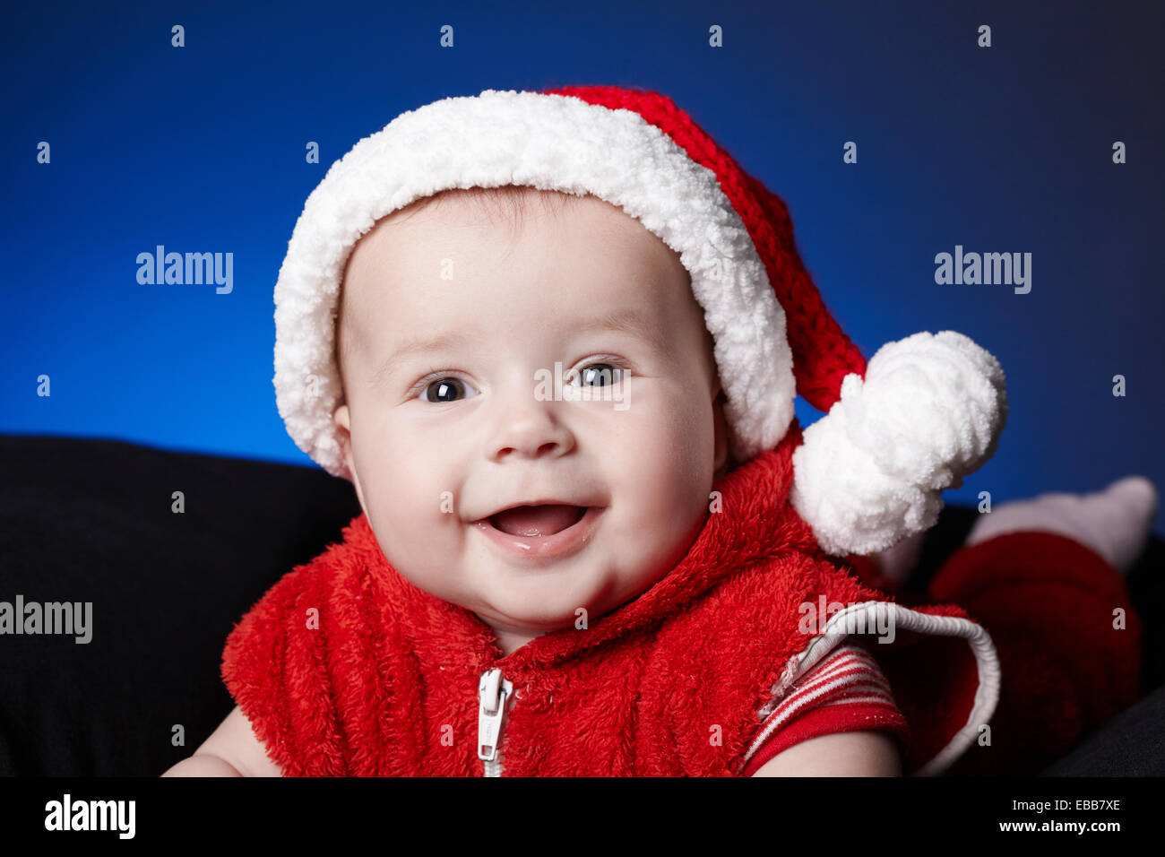 little cute santa portrait Stock Photo - Alamy
