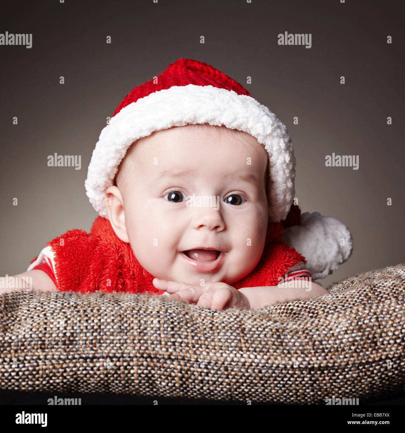 little cute santa portrait Stock Photo - Alamy