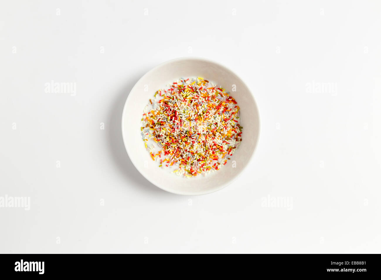 Sugar sprinkles in a bowl as a Cut Stock Photo - Alamy