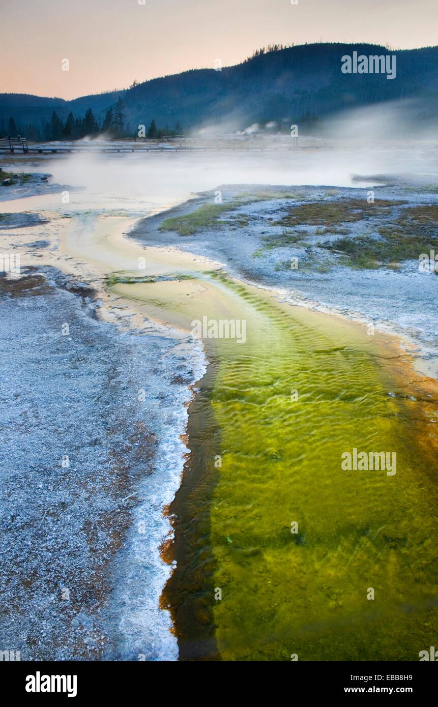 Runoff hot spring colorful algae hi-res stock photography and images ...