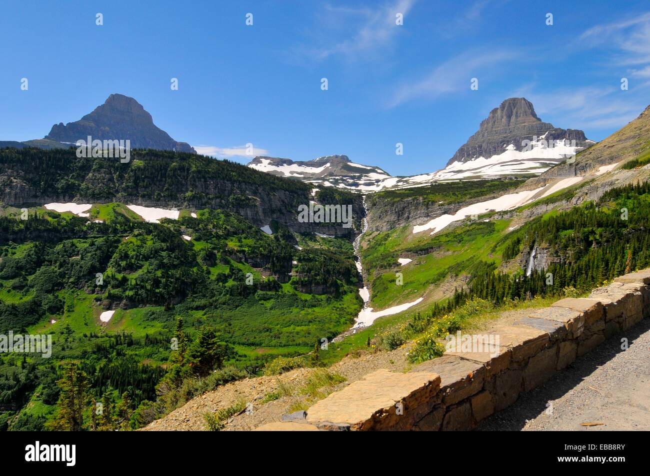 Logan Pass Glacier National Park Montana MT US Stock Photo - Alamy