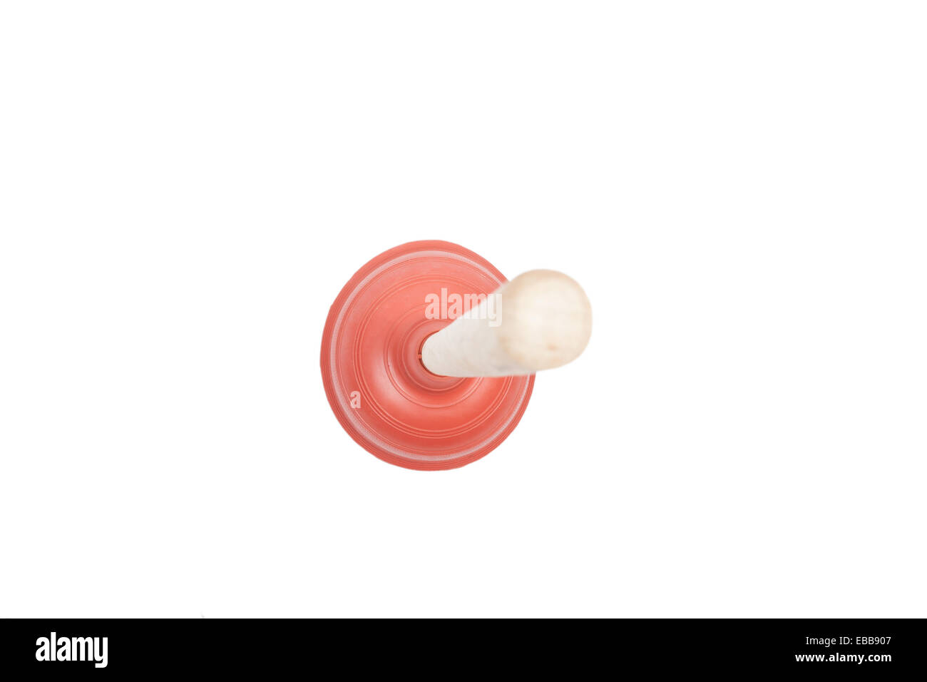 Plumber with rubber plunger isolated Stock Photo - Alamy