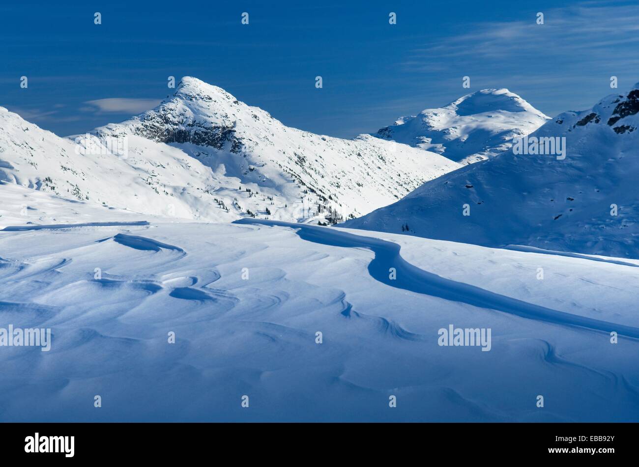 Snow patterns wind blown snow hi-res stock photography and images - Alamy