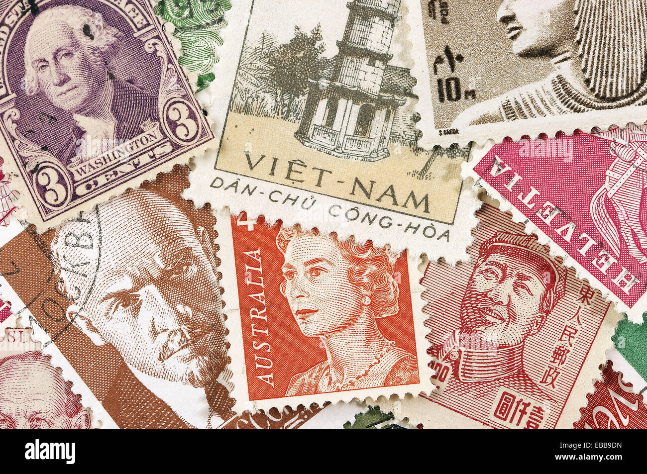 Various stamps hi-res stock photography and images - Alamy