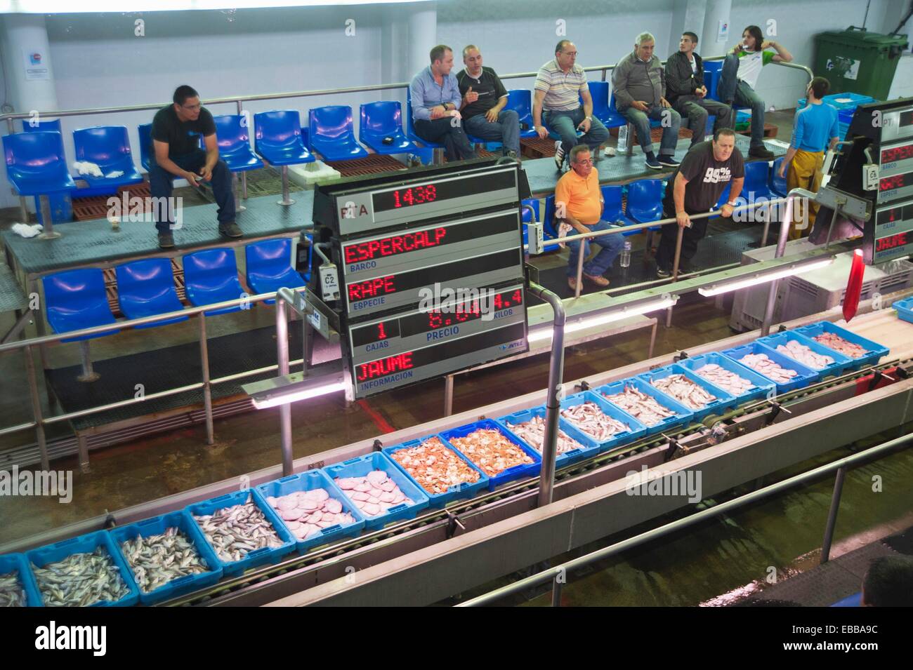 Inside the fish market Calpe Alicante Stock Photo - Alamy