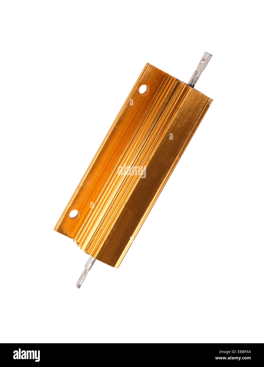 Resistor in Metal Case Isolated Stock Photo - Alamy