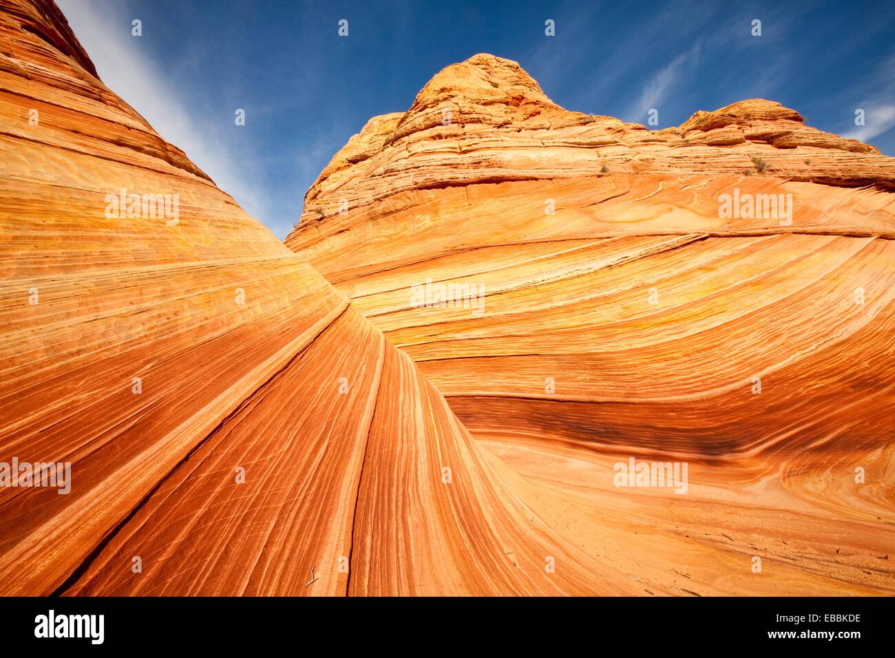Horizontal image striated rock formation hi-res stock photography and ...