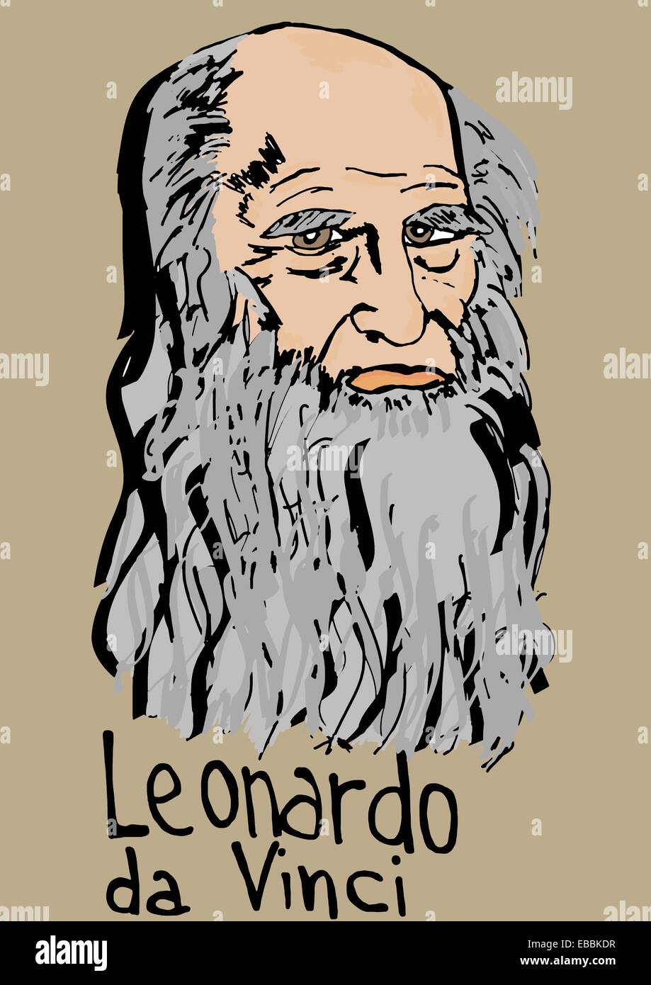 Leonardo da vinci cartoon hi-res stock photography and images - Alamy