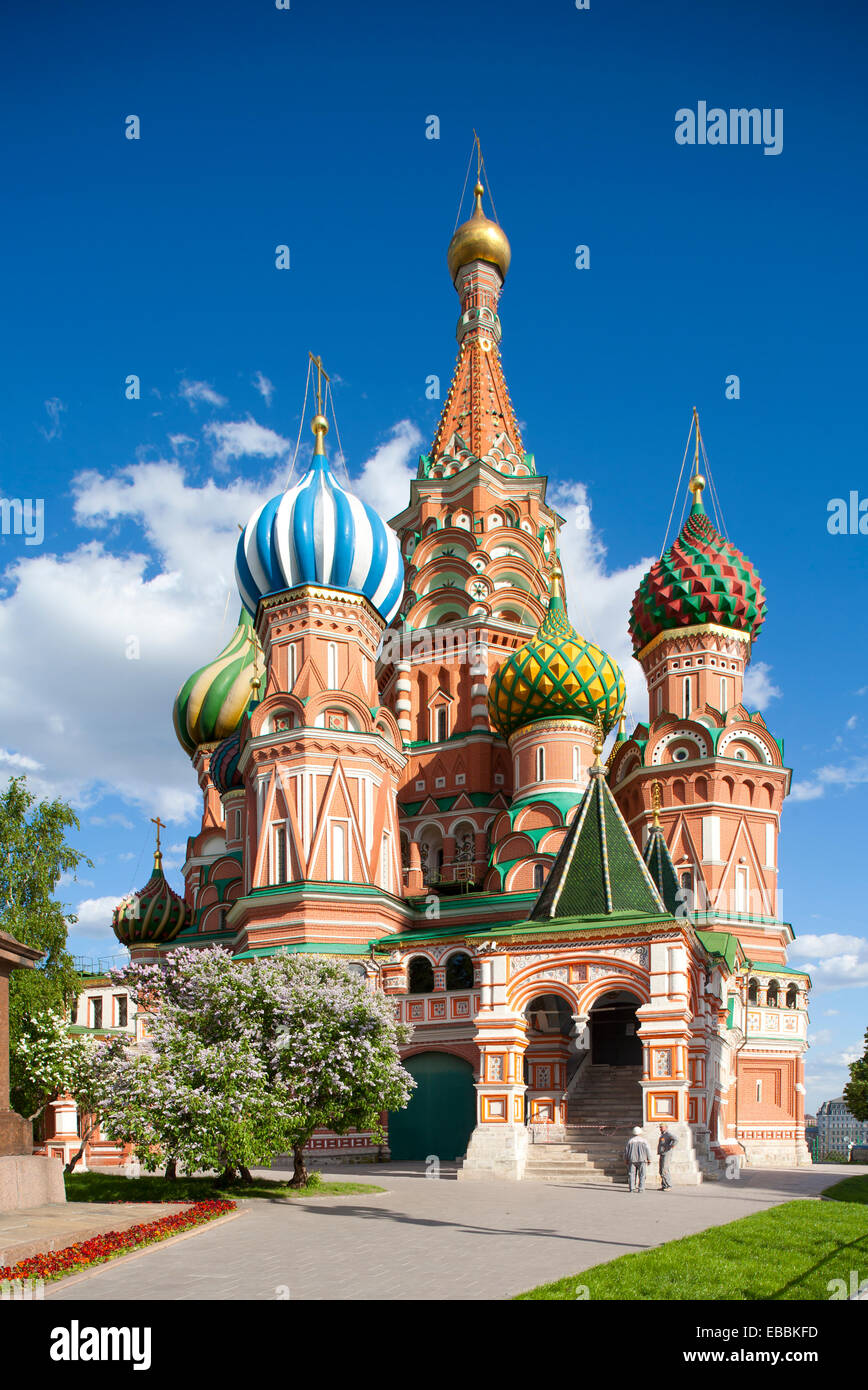 Saint Basil cathedral. Moscow. Red square. architecture blue brick ...