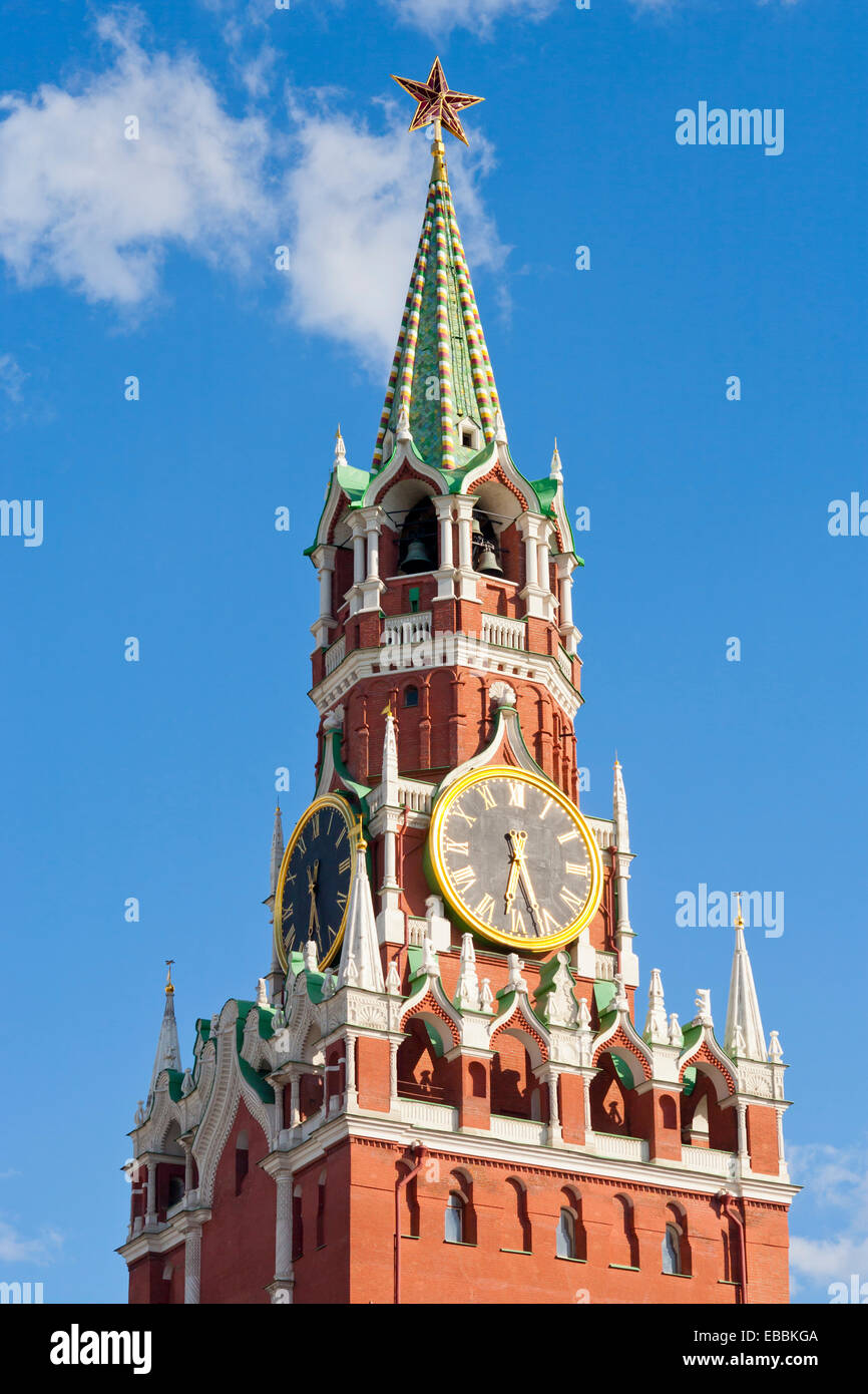 Moscow. Red Square. Kremlin. architecture blue brick building built ...