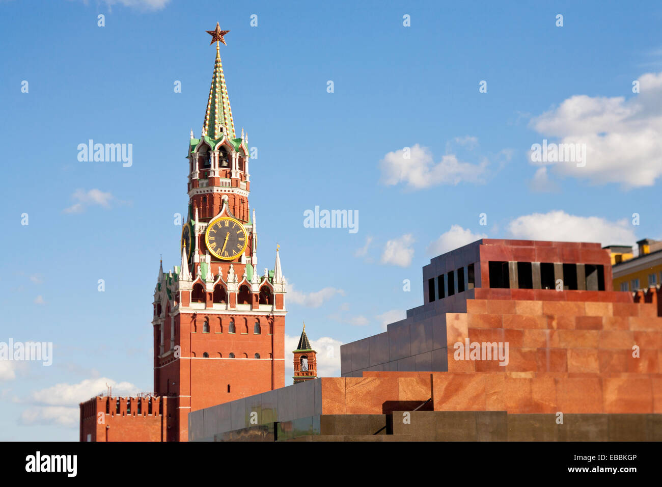 Moscow. Red Square. Kremlin. architecture blue brick building built ...