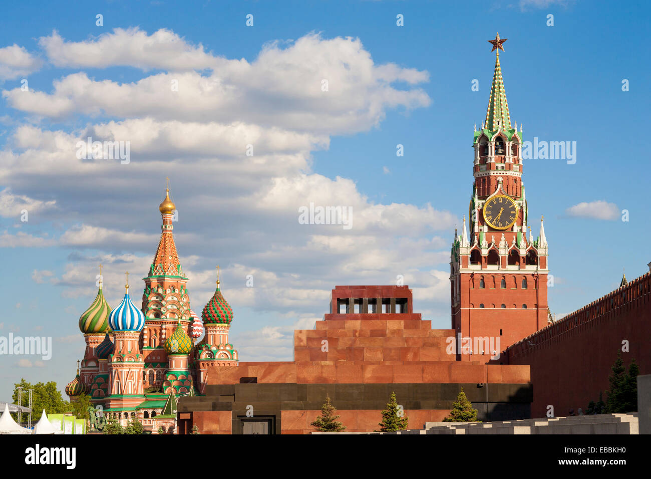 Moscow. Red Square. Kremlin. architecture blue brick building built ...