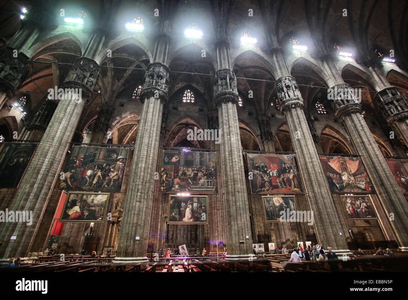 Duomo di milano inside hi-res stock photography and images - Alamy