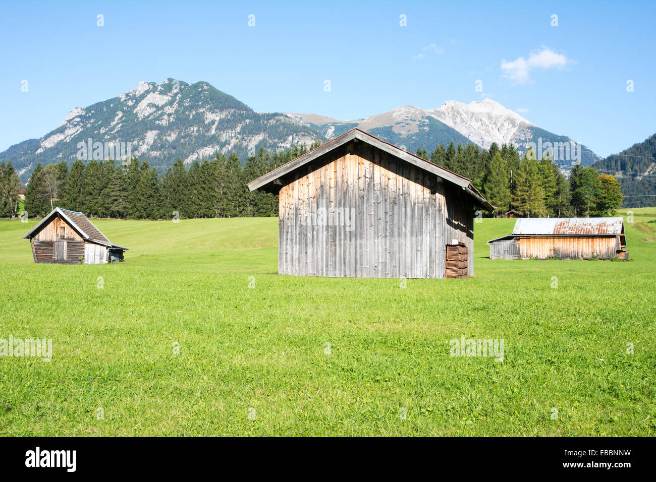 Barn in the Karwendel mountains of Bavaria (Germany Stock Photo - Alamy