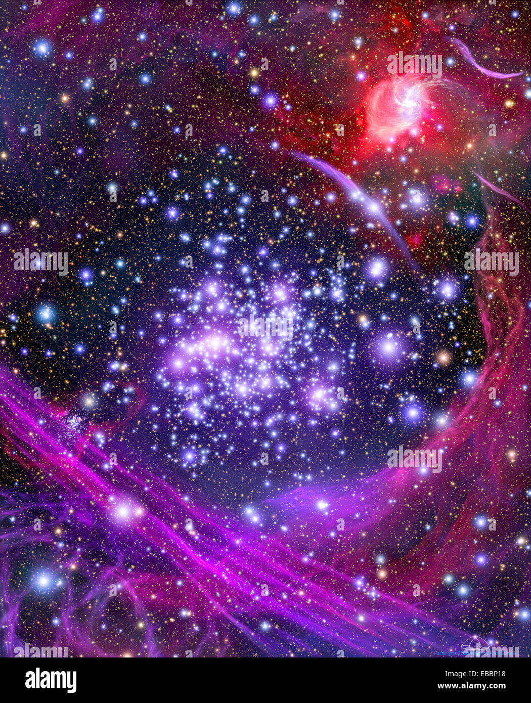 Artist´s Concept of the Arches Cluster. This artist´s impression shows ...