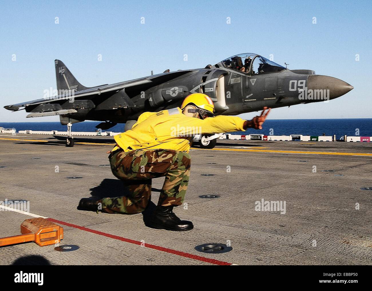 Aircraft handling officer hi-res stock photography and images - Alamy