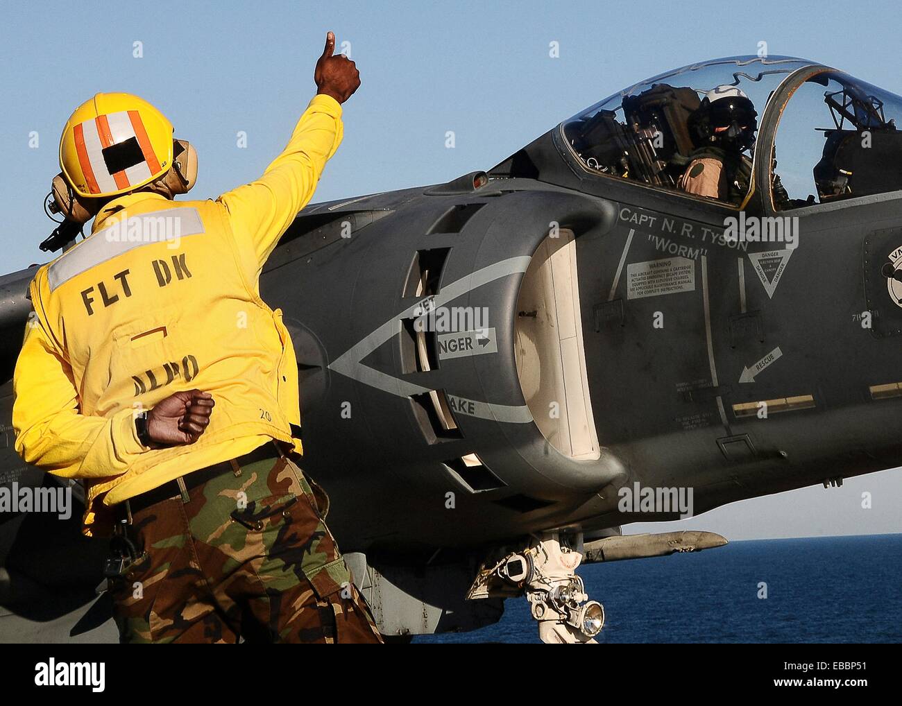 Aircraft handling officer hi-res stock photography and images - Alamy