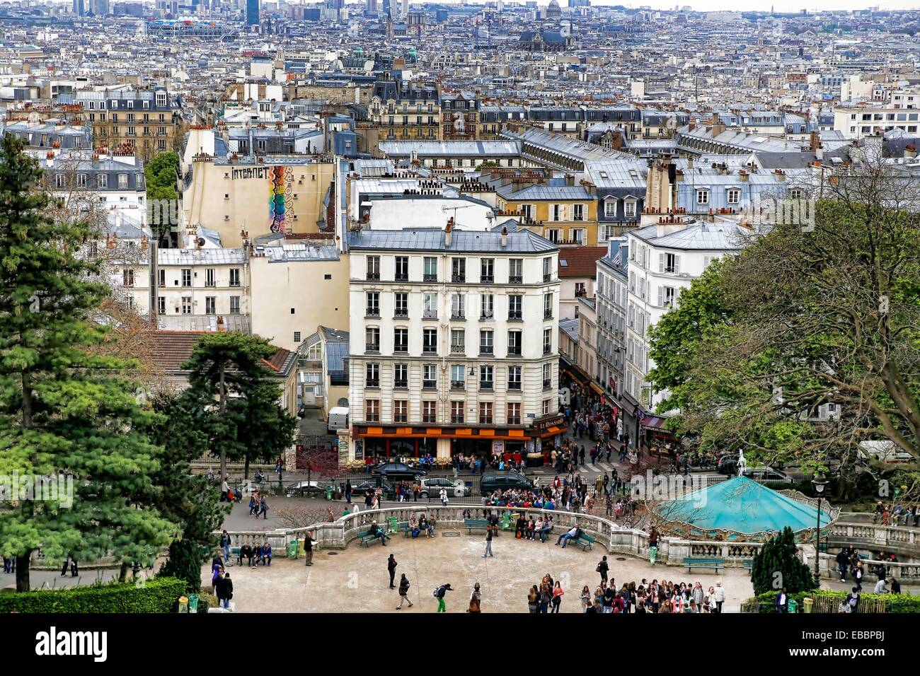 Place du parvis sacre coeur hi-res stock photography and images - Alamy