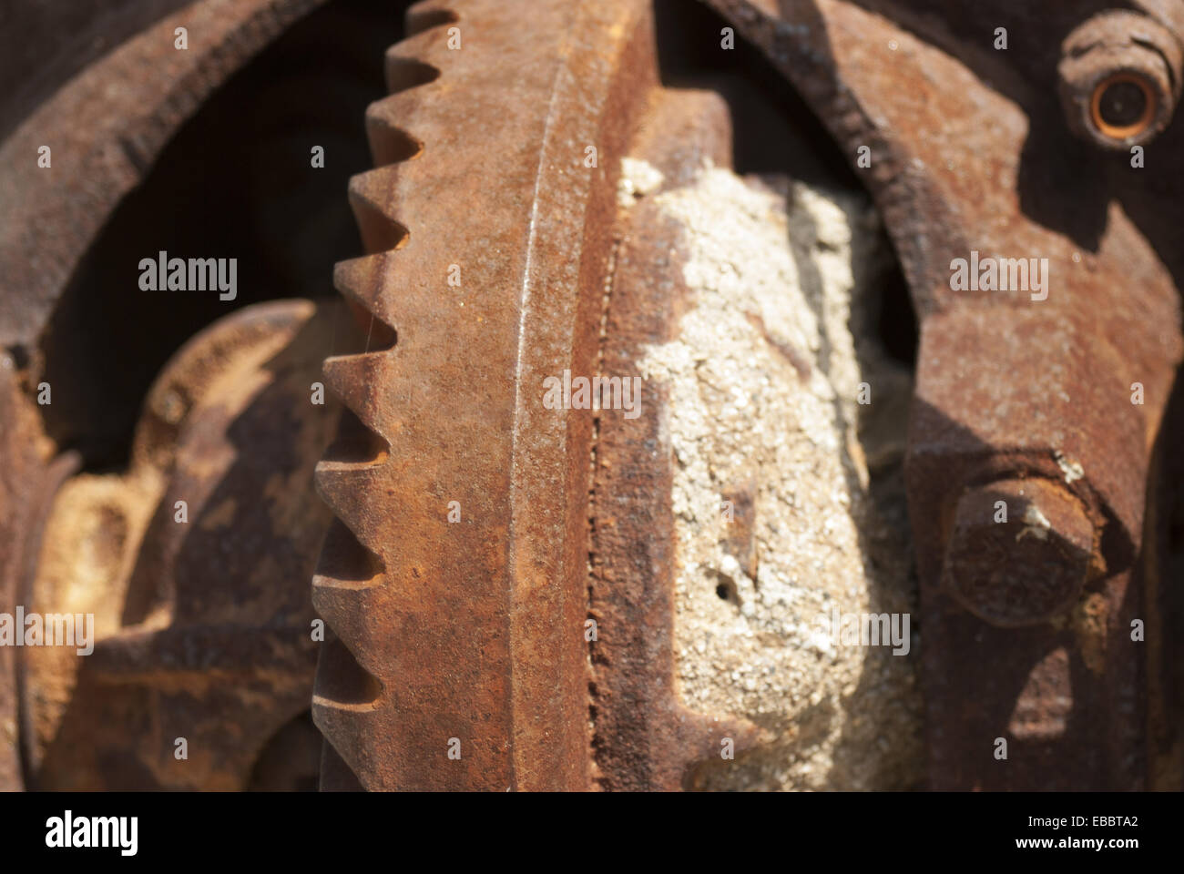 old rusty gear of a industrial engine Stock Photo - Alamy