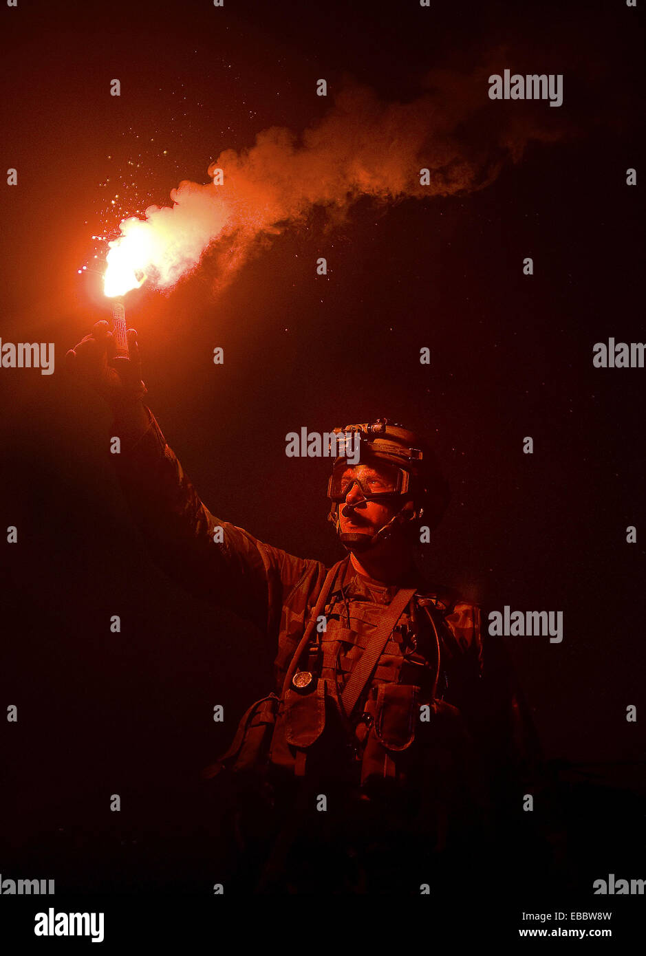 Tech. Sgt. Wes Hufnagel, an Air Force Reserve Pararescuemen ignites a ... Tech. Sgt. Wes Hufnagel, an Air Force Reserve Pararescuemen ignites a ...