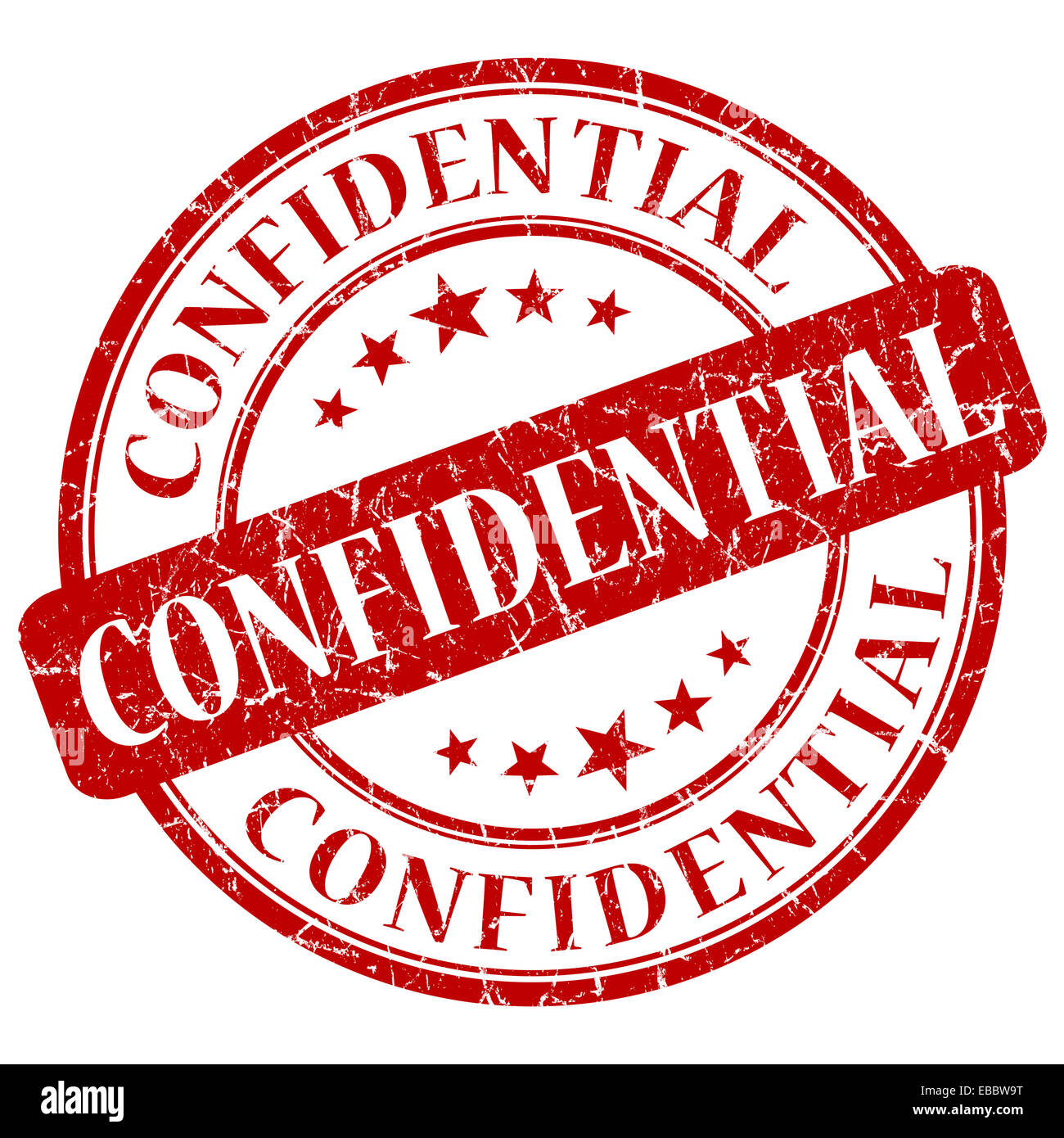 Confidential red stamp Stock Photo - Alamy