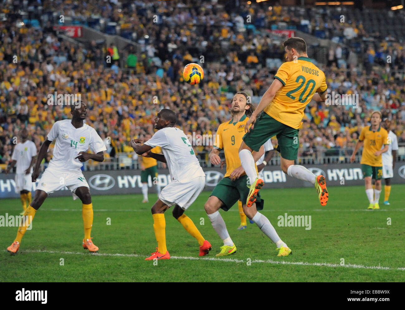 Australia's final game in Australia before the World Cup finals ended ...