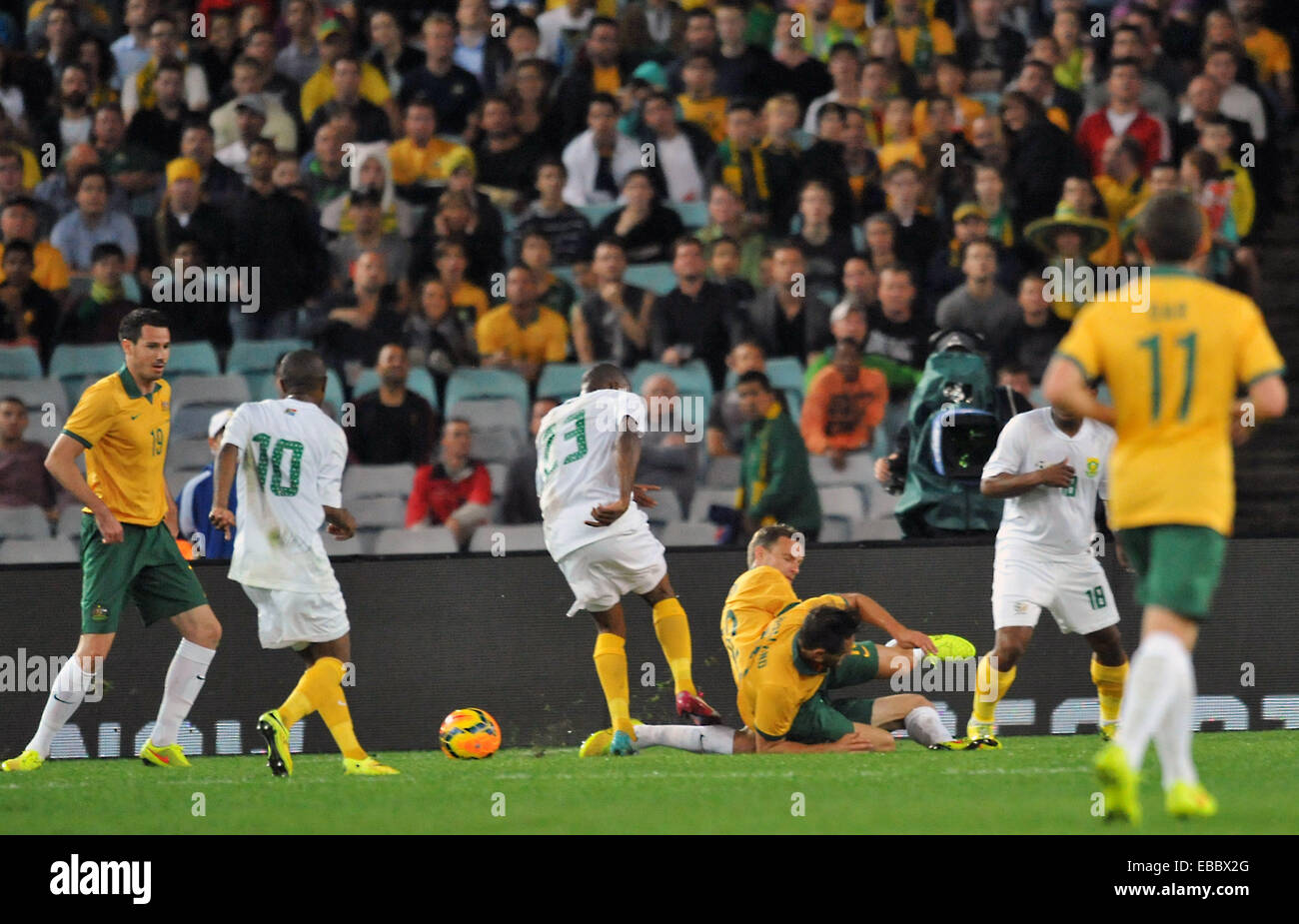 Australia's final game in Australia before the World Cup finals ended ...