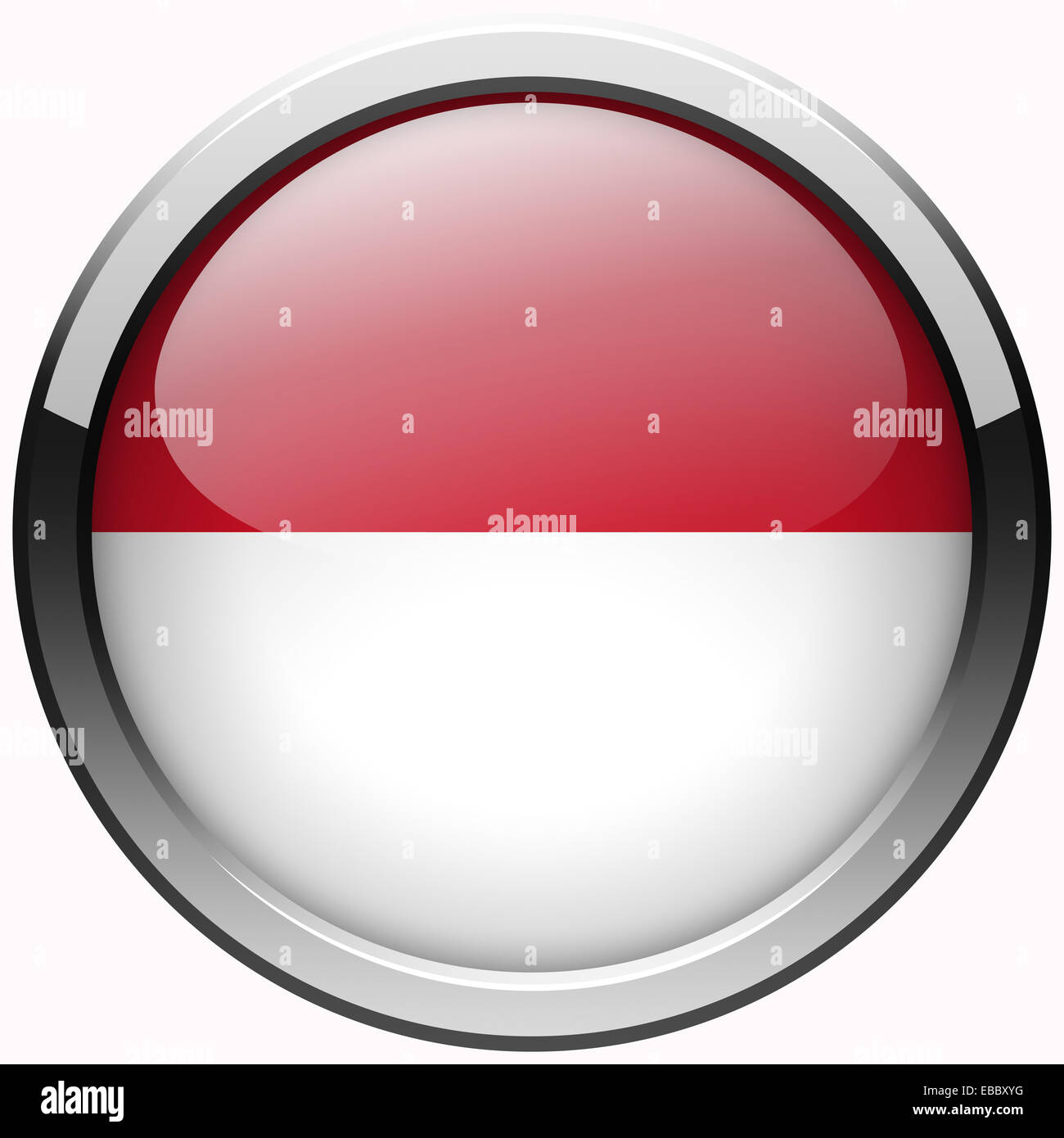 indonesia flag gel metal button Stock Photo - Alamy
