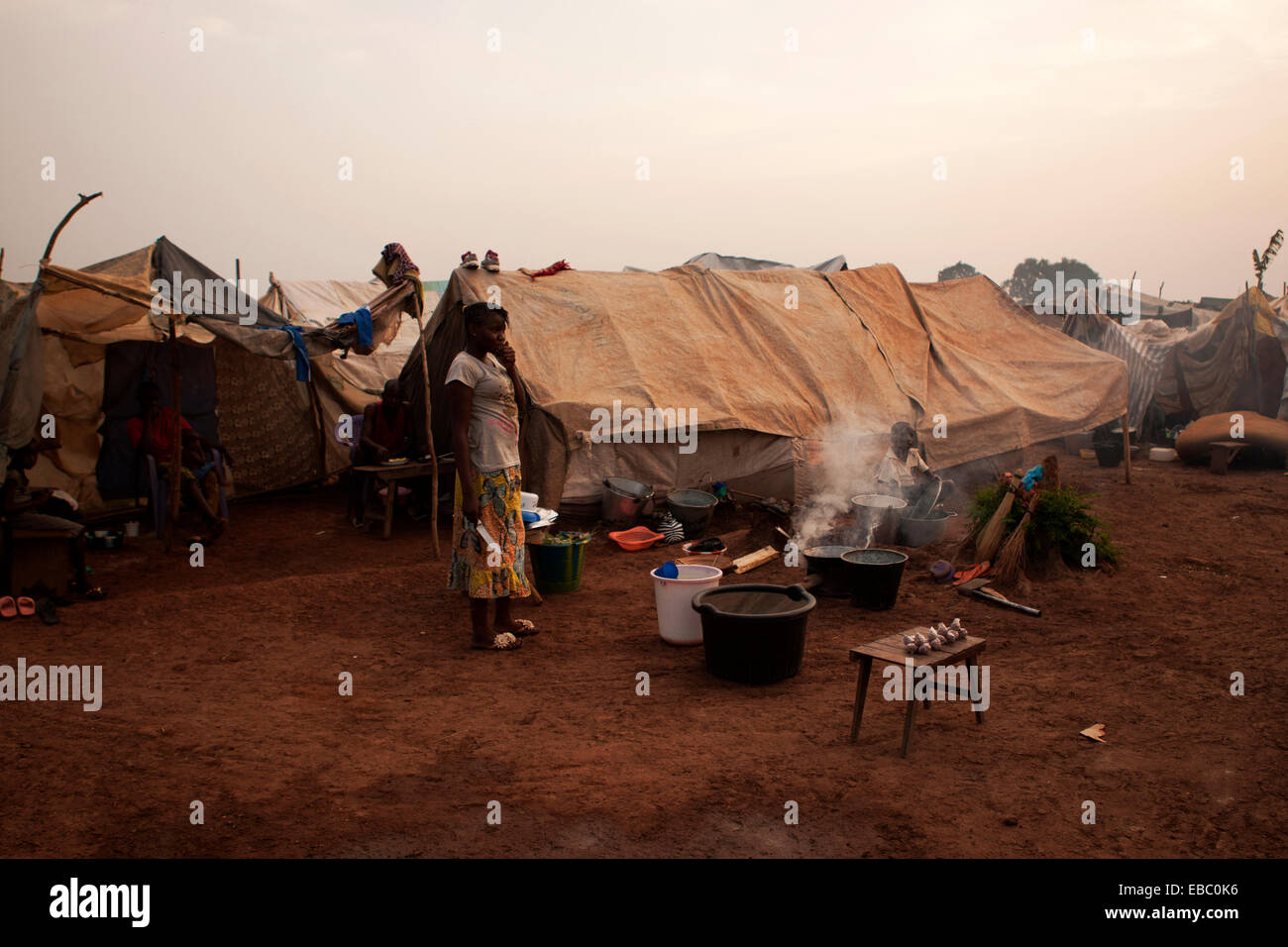 Mpoko camp for internally displaced persons, Bangui, Central African ...