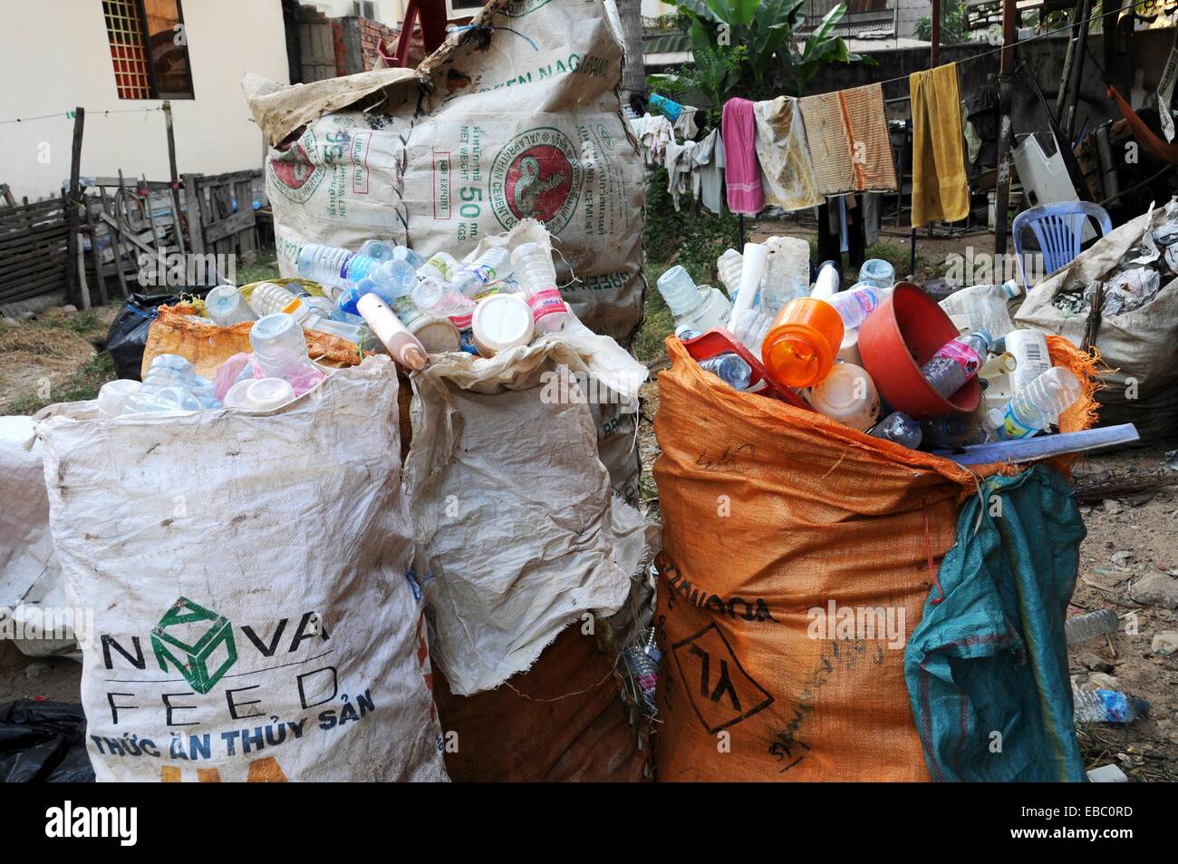 Plastic bottle recycling cambodia hi-res stock photography and images ...