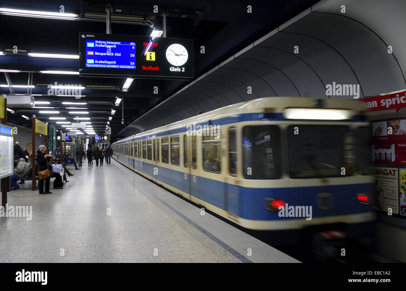 Subway in Munich Stock Photo - Alamy