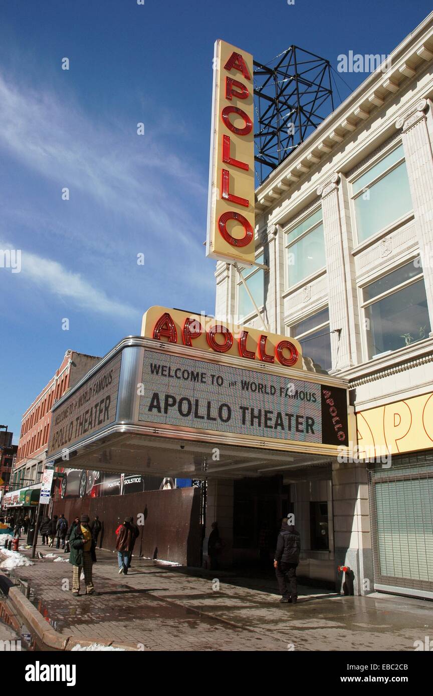New York City, the Apollo Theater, Harlem, Uptown Manhattan Stock Photo ...