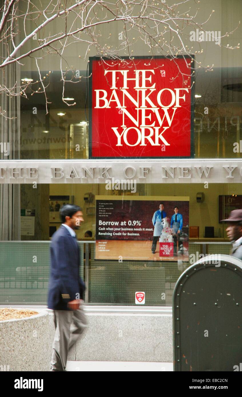 New York City the Bank of New York Wall Street Financial District ...