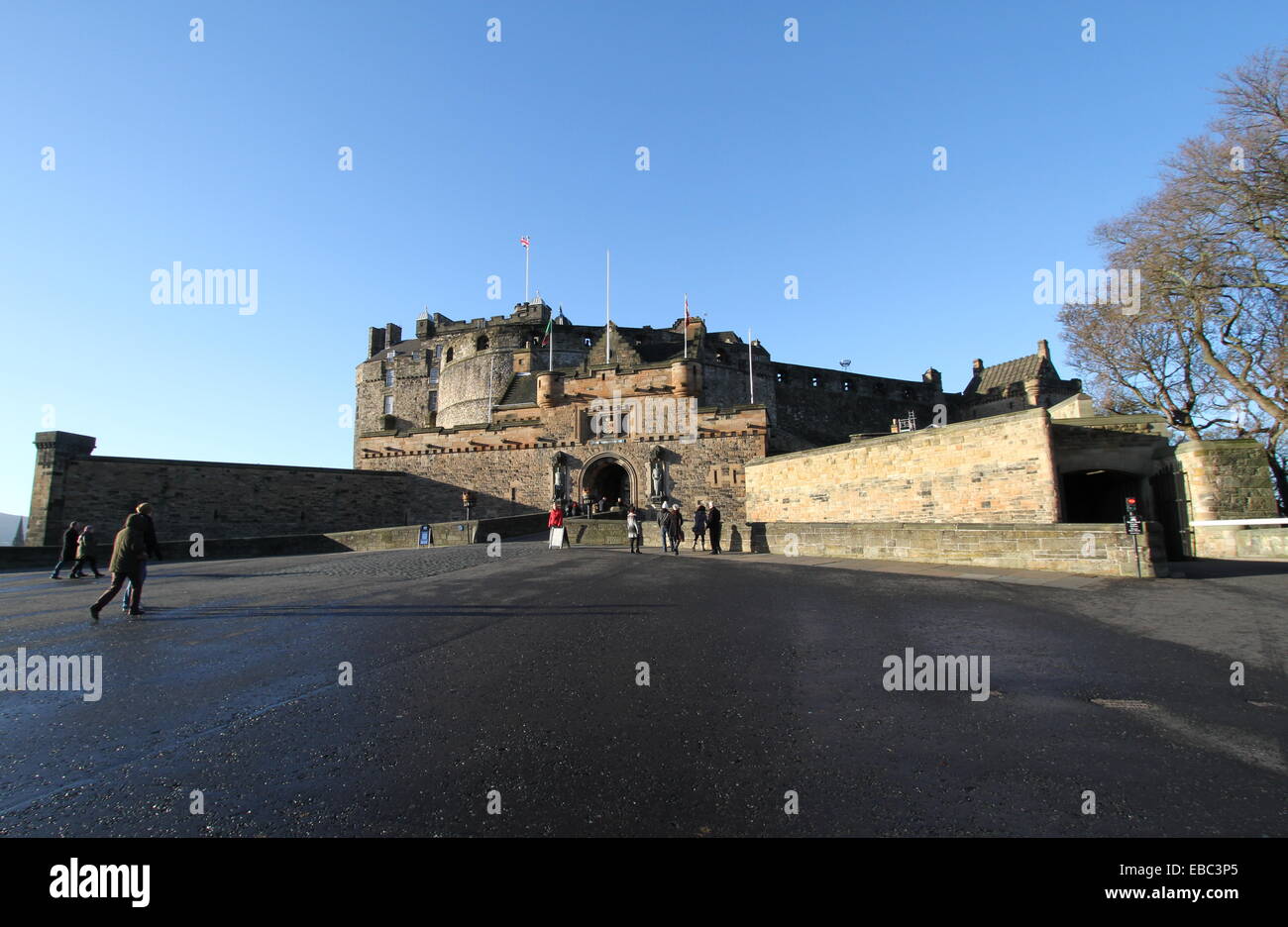 Edinburgh Castle Esplanade Scotland November 2014 Stock Photo - Alamy