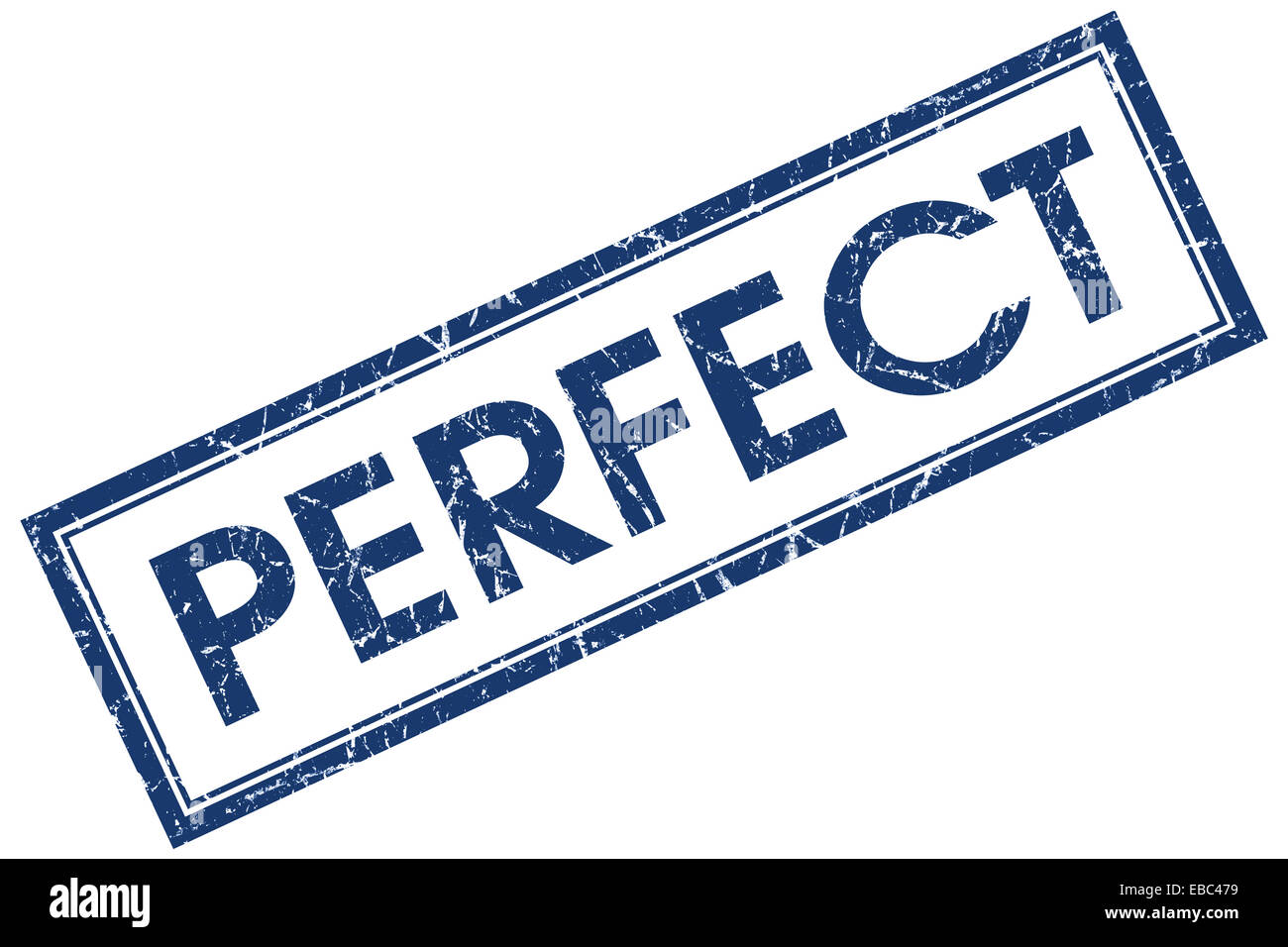 Perfect blue square grungy stamp isolated on white background Stock ...
